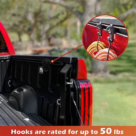 4pcs Truck Bed Tie Down Hooks Deck Rail For 2005 2022 2023 Toyota