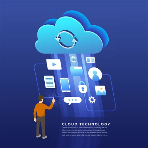 Cloud Computing Technology Vector Vector Art At Vecteezy