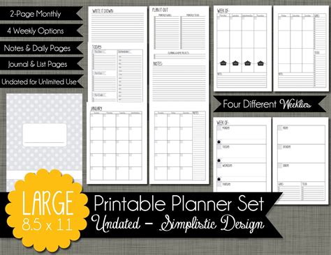 The Polka Dot Posie How To Print Assemble Our Large Planner Pages