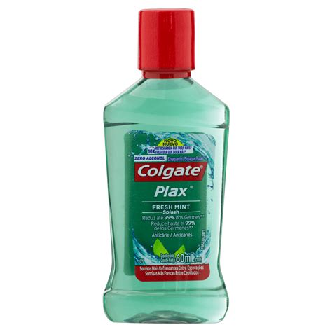Enxag Bucal Plax Fresh 60ml Colgate Plax Drogaria Rosário
