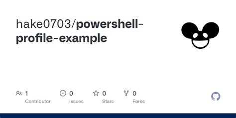 Github Hake0703powershell Profile Example