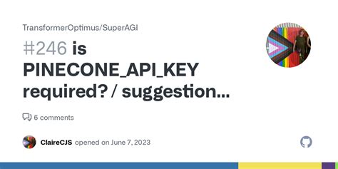 Is Pineconeapikey Required Suggestions For Comments In Configuration Files · Issue 246