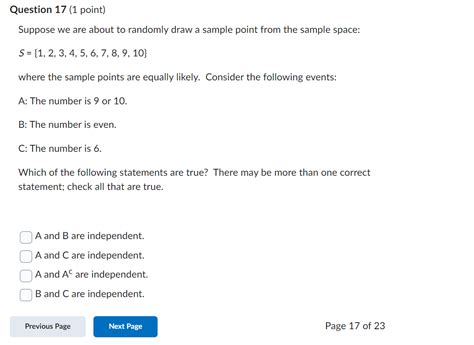Solved Suppose We Are About To Randomly Draw A Sample Point