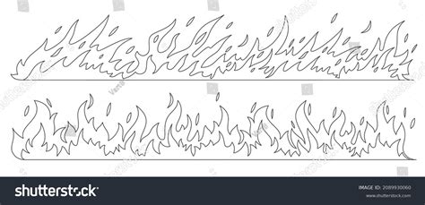 Flame Outline Vector