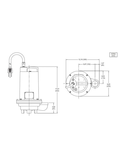 Barnesstep512ss12hp115v20 Foot Cord Effluentseptictankpump105045