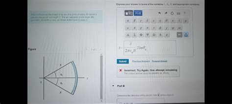 Express your answer in terms of the variables λ θ0 R Chegg com