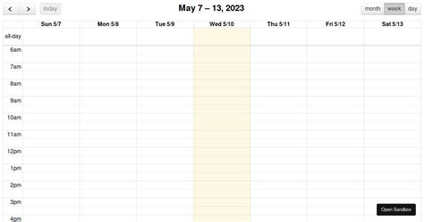 Fullcalendar Scheduler Examples Codesandbox