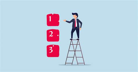 4k Set Work Priority Animation Young Entrepreneur Businessman Manage