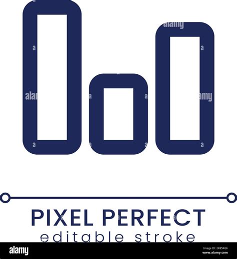 Column Chart Pixel Perfect Linear Ui Icon Stock Vector Image And Art Alamy