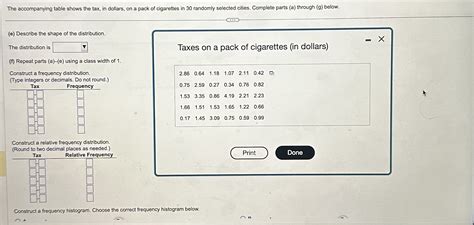 E Describe The Shape Of The Distribution The