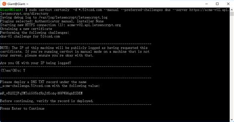 申请免费通配符证书lets Encrypt并绑定iis Giant150 博客园 申请免费通配符证书lets Encrypt并绑定iis Giant150 博客园