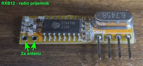 Rxb12 433mhz Radio Prijemnik Za Arduino Esp32 Raspberry Pi Pico