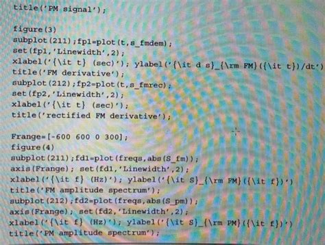 In This Section We Use MATLAB To Build An FM Chegg