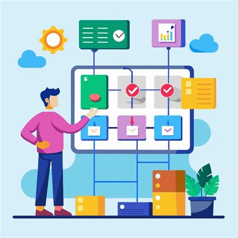 Kanban Agile Vector Illustration Premium Ai Generated Vector