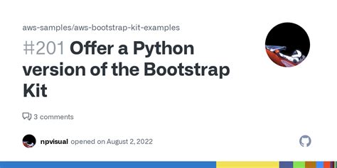 offer a python version of the bootstrap kit · issue 201 · aws samples aws bootstrap kit