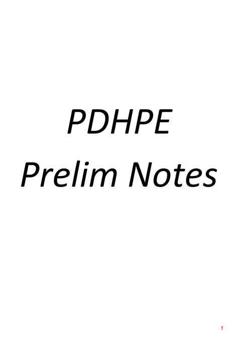Pdhpe Prelim Notes Pdhpe Prelim Notes Better Health For Individuals