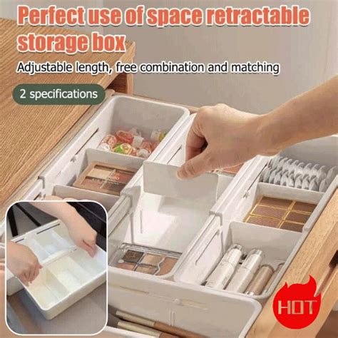 Stackable Freely Expandable Size [hot Sale] Perfect Use Of Space Retractable Storage Box