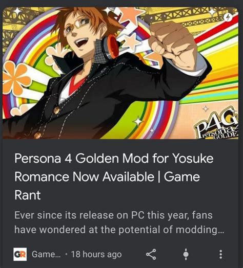 Yosuke Sex Mod No Way 😳 R Okbuddypersona