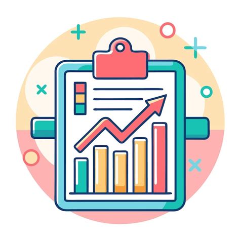 Clipboard With An Upward Trend Bar Graph Chart Premium Ai Generated Vector