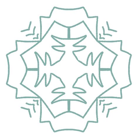 Snowflake Drawing With Blue Color 35971684 Png
