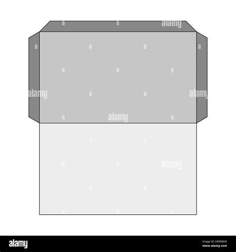 The Envelope Die Cut Outline Template Stamp Circuit Envelope International Standard Size