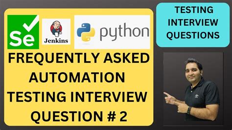 Automation Testing Interview Questions And Answers Rd Automation Learning Youtube
