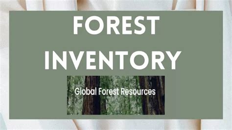Ppt Forest Inventory Powerpoint Presentation Free Download Id12309390