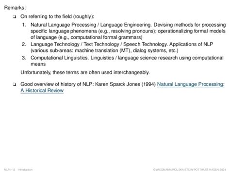 Webis Lecturenotes Browser Natural Language Processing