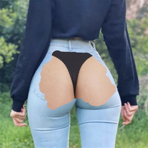 Jeans Rip Exposing Black Thong By Thomasthetrain1940 On Deviantart