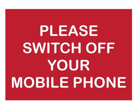 Switch Off Mobile Phone
