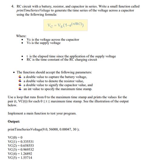 Solved RC Circuit With A Battery Resistor And Capacitor Chegg Com
