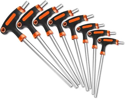 8 Pcs 2 10mm T Handle Allen Wrench Set T Hex Key Set Amazonca