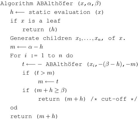 Alpha Beta Pruning And Althöfers Pathology Free Negamax Algorithm