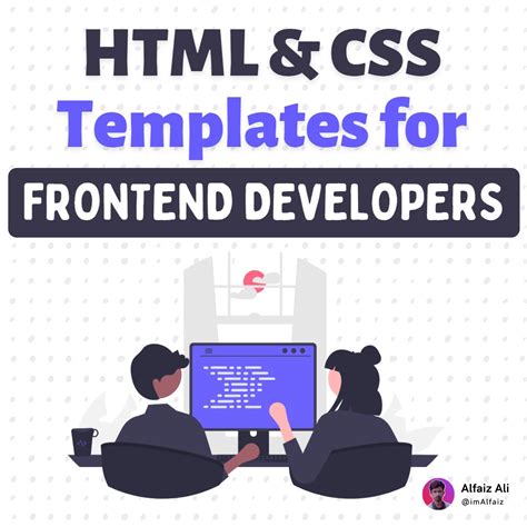 html css templates sites every frontend dev should know 🧵↓ thread from alfaiz ali imalfaiz