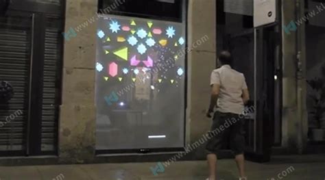 Interactive Window Holographic Projection Glass Screen With Touch