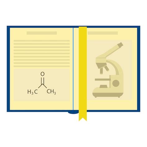 Premium Vector Open Chemistry Book Icon Flat Illustration Of Open