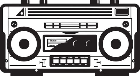 Artful Classic Tape Deck Vector Illustration Featuring Detailed Reels