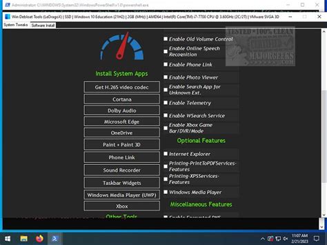 Win Debloat Tools Majorgeeks2 