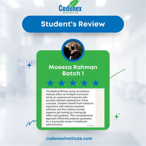 Codenexinstitute Studentreview Medicalbilling Successstories