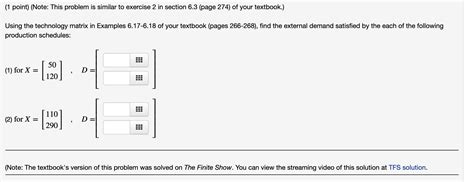 1 point note this problem is similar to exercise