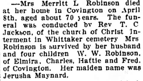 Laura Jerusha Maynard Robinson 1842 1909 Memorial Find A Grave