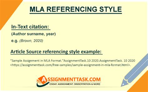 Sample Assignment In Mla Format A Guideline