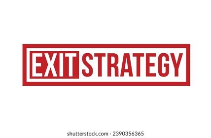 Exit Strategy Red Rubber Stamp Vector Stock Vector Royalty Free 2390356365 Shutterstock
