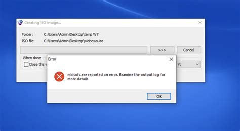 Windows 7 Error When Creating W7 Iso From Disk Access Denied Super User
