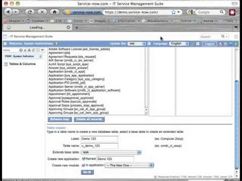 Creating Tables Fields In Service Now Com YouTube