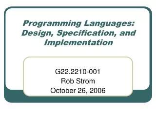 Ppt Programming Languages Implementation Of Data Structures