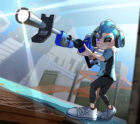 Octoling Player Character And Octoling Boy Splatoon And 1 More Drawn