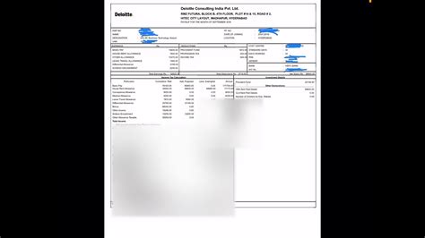 Deloitte Payslip Hyderabad Youtube