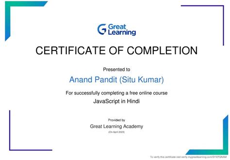 Anand Pandit On Linkedin Javascript Coding Greatlearning Developer