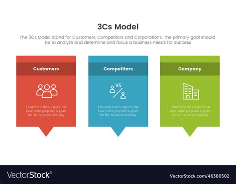 Cs Model Business Framework Infographic Vector Image